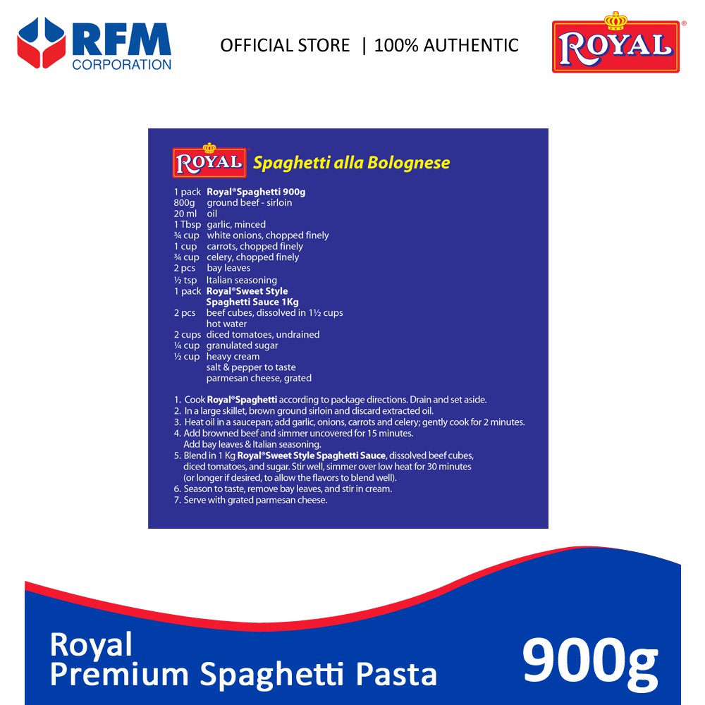 Royal Premium Spaghetti Pasta 900g | Shopee Philippines