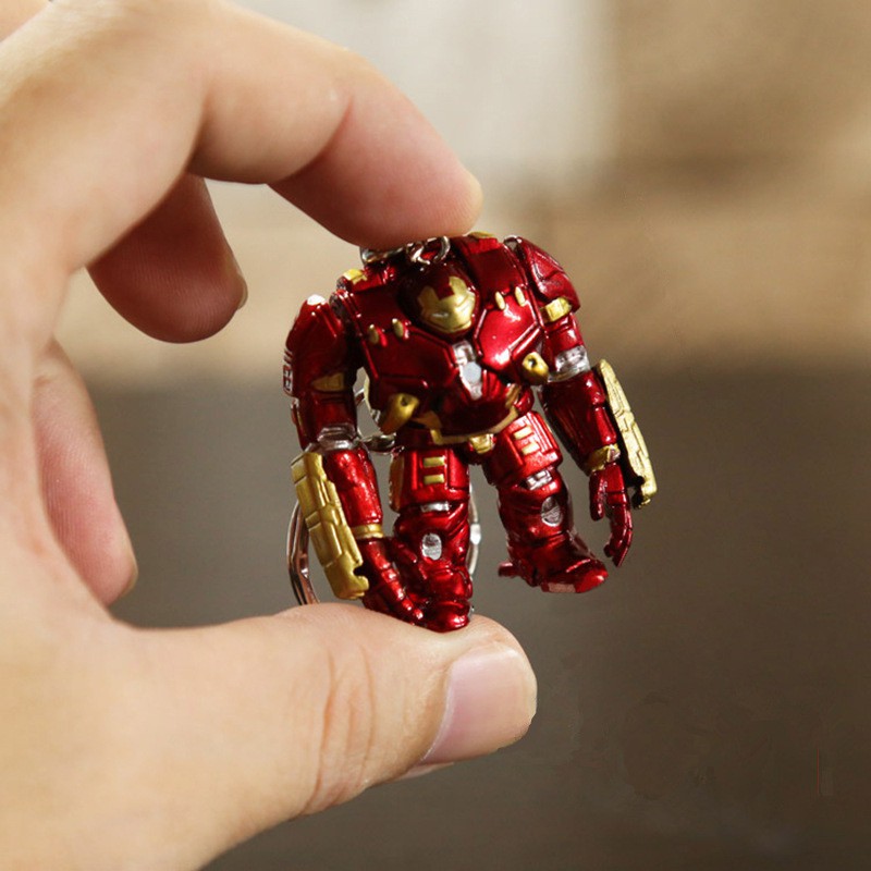 1 PC Creative 4cm Iron Man Keychain Ironman Mini PVC Action Figures ...