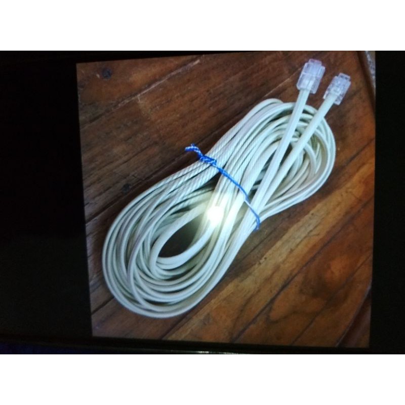HOUSE TELEPHONE LINE CABLE READY TO USE 10 METERS | Shopee Philippines
