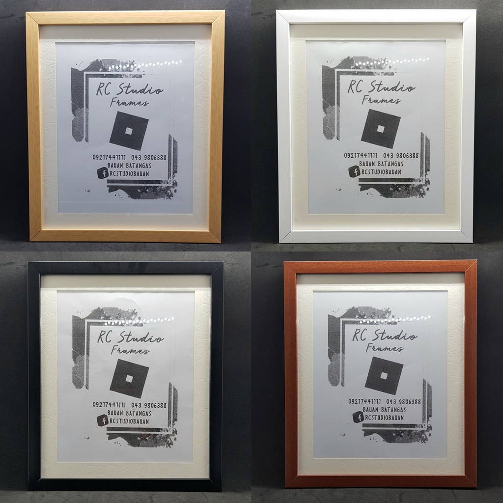 Photo Frame With Border for A4 or 8R 8x10 in size Acrylic Glass Front ...