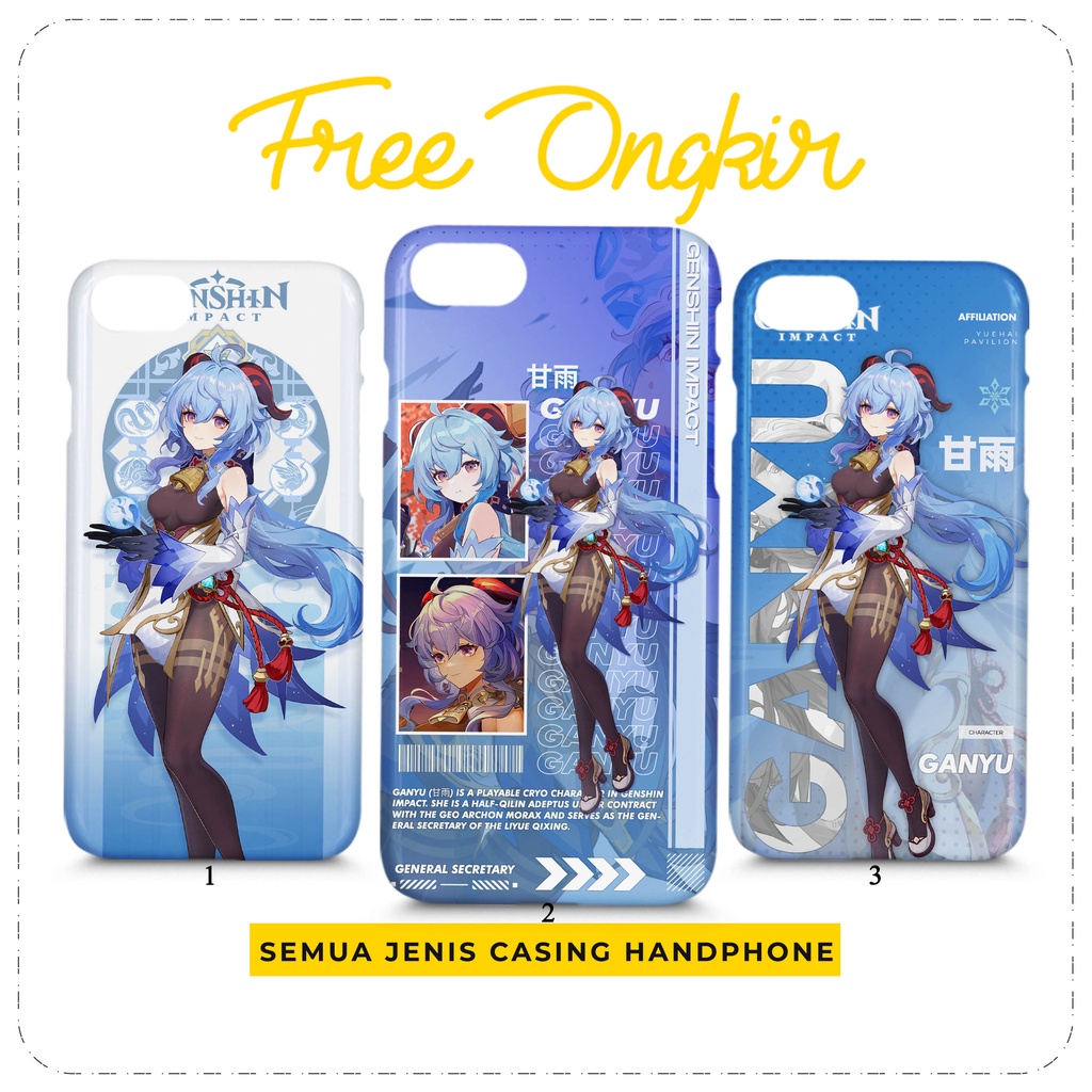 Case Genshin Impact Ganyu Custom Casing HP All Type | Shopee Philippines