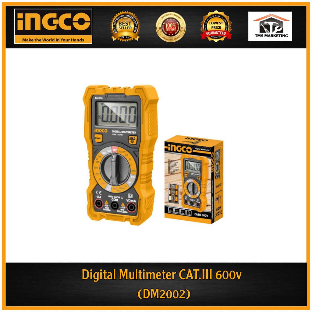 Ingco Digital Multimeter DM2002 | Shopee Philippines