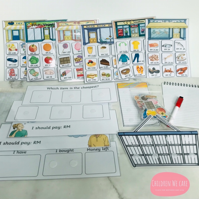 Shopping Pretend Play & Maths Set ( educational money) | Shopee Philippines