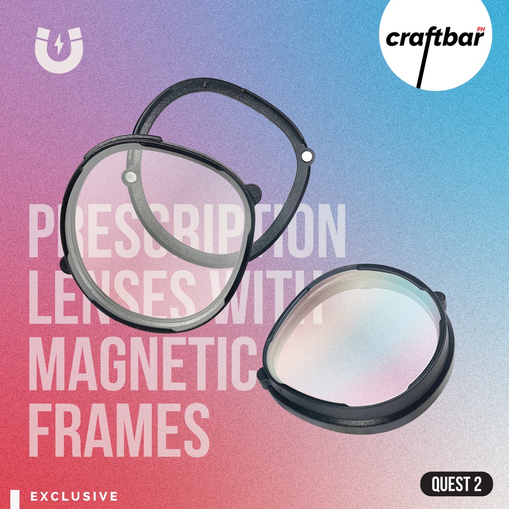 Prescription Lenses with Sturdy Magnetic Lens Frames for Quest 2 / 3S ...