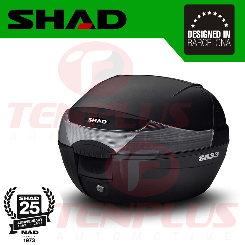 SHAD Motorcycle Box Sh33 Black | Shopee Philippines
