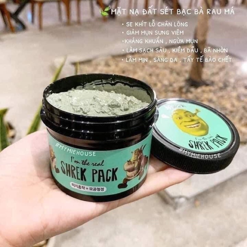 Shrek Pack I'M The Real Mint Clay Mask, Mask 110g P-Cosmetic | Shopee ...