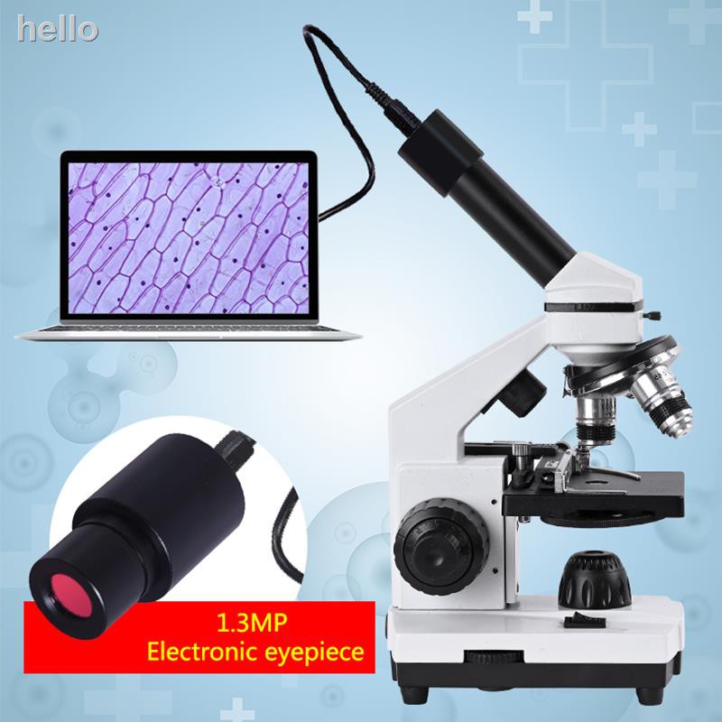 Zoom 2000x coarse Micro abjustment coaxial HD Biological Microscope electronic eyepiece ...