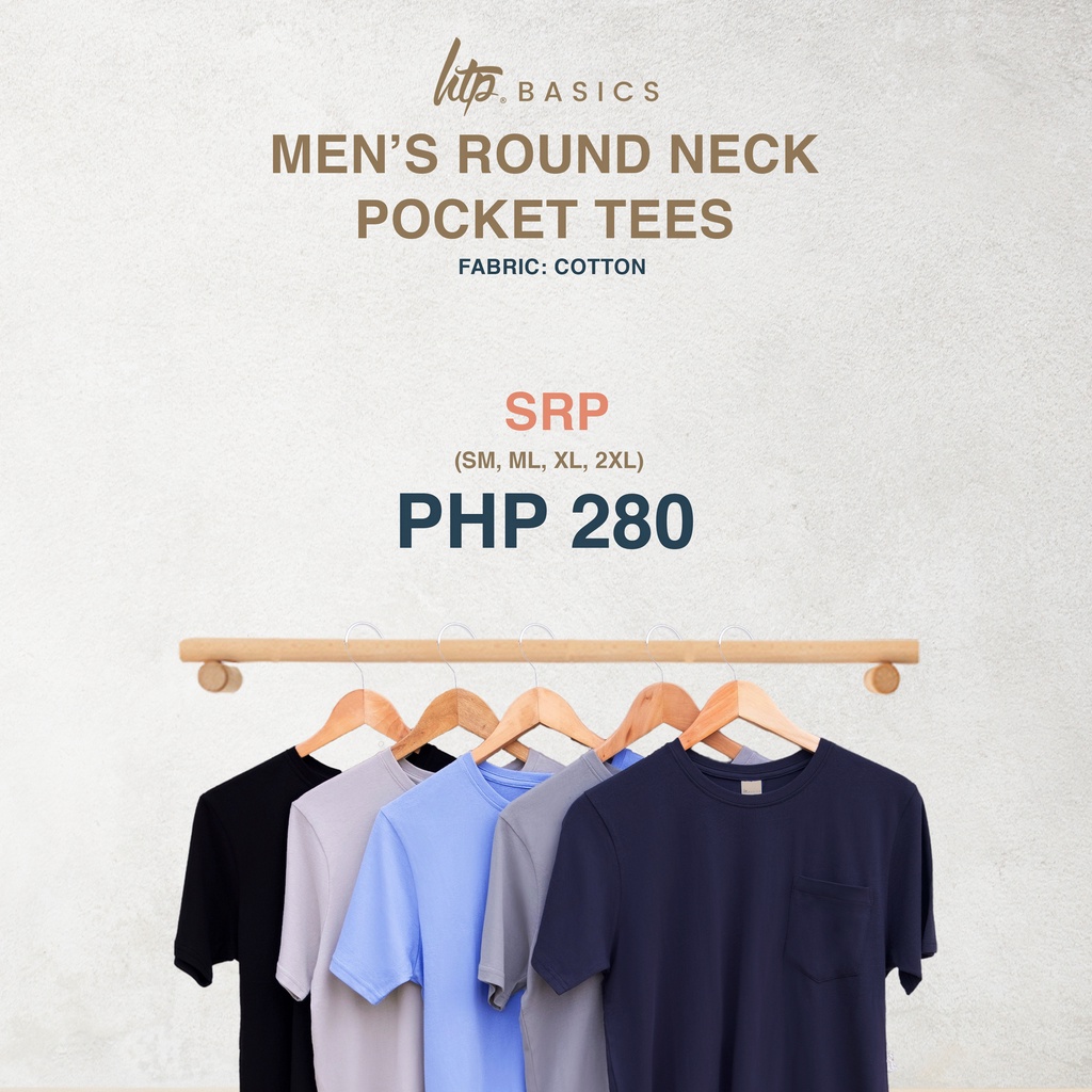HTP Basics Men's Round Neck Pocket Tees | Cotton | Shopee Philippines HTP Basics Men's Round Neck Pocket Tees | Cotton | Shopee Philippines