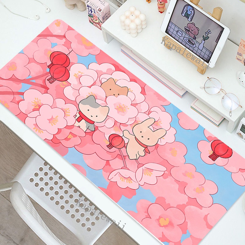 Large Mouse Carpet Anime Mouse Pad Kawaii Accessories PC Gamer Cabinet ...