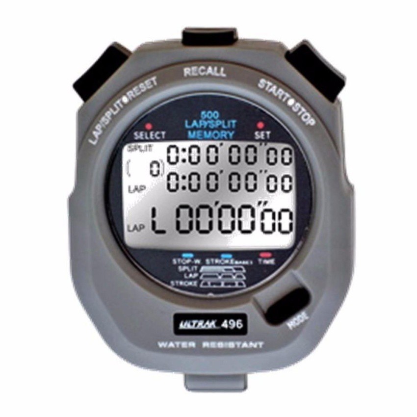 Ultrak 496 500 Dual Split Memory Stopwatch Chronograph Timer Water ... Ultrak 496 500 Dual Split Memory Stopwatch Chronograph Timer Water ...