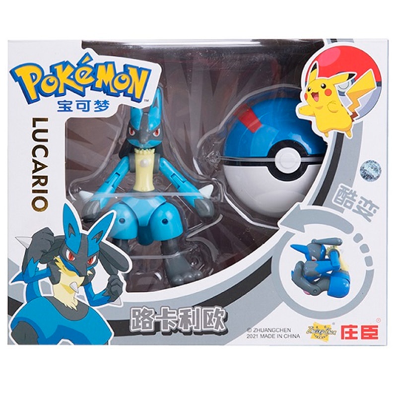 Pokemon Action Figures Transforming Toy Anime Figure Pikachu Charizard ...