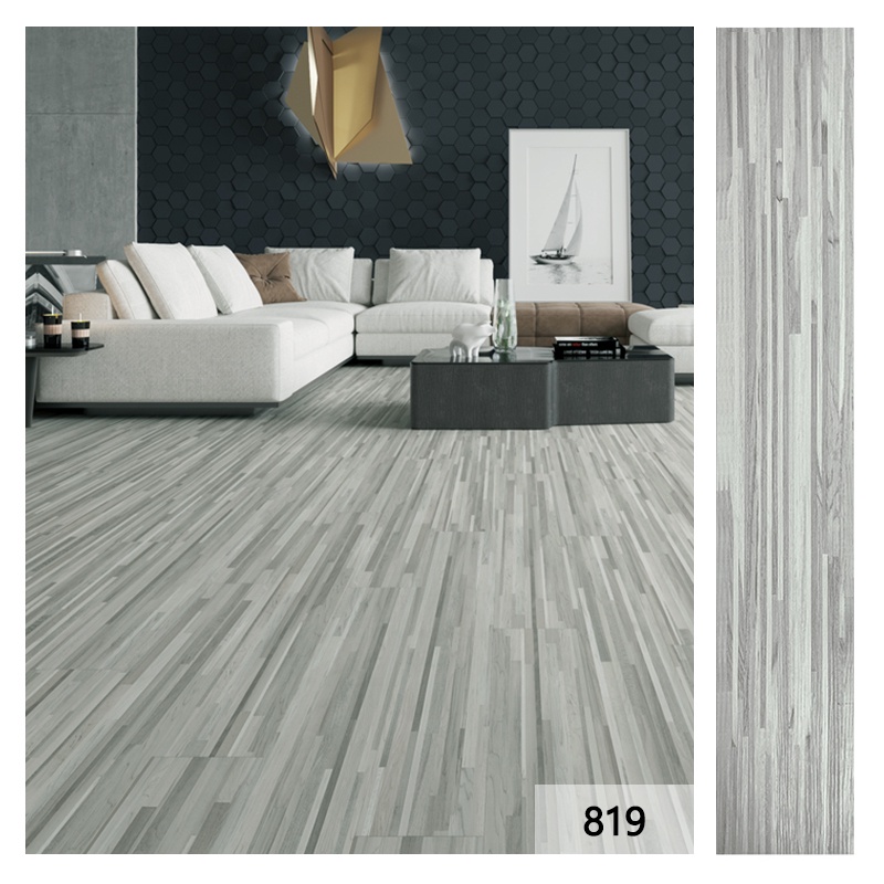 91x15cm PVC Vinyl floor Tiles Linoleum Flooring Stickers Waterproof ...