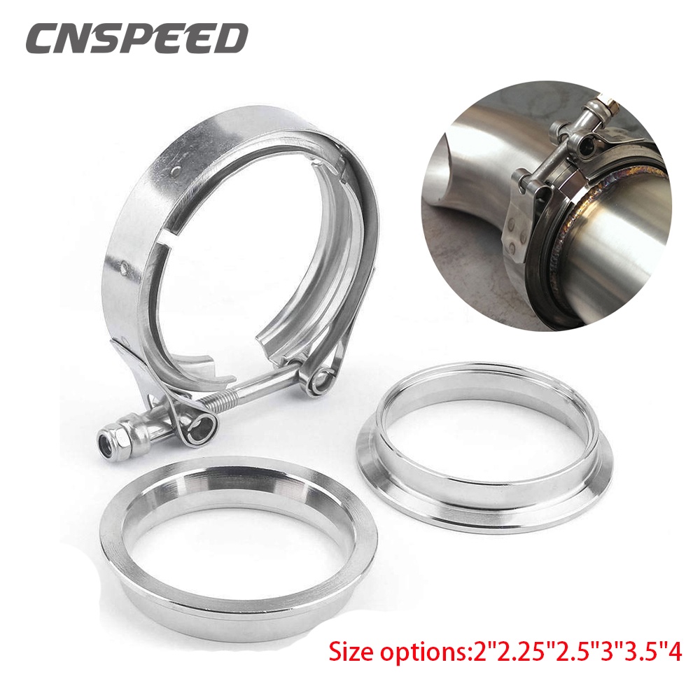 304 Stainless Steel 2“ 2.25"2.5" 3" V band Clamp 3" Inch V-band Exhaust ...