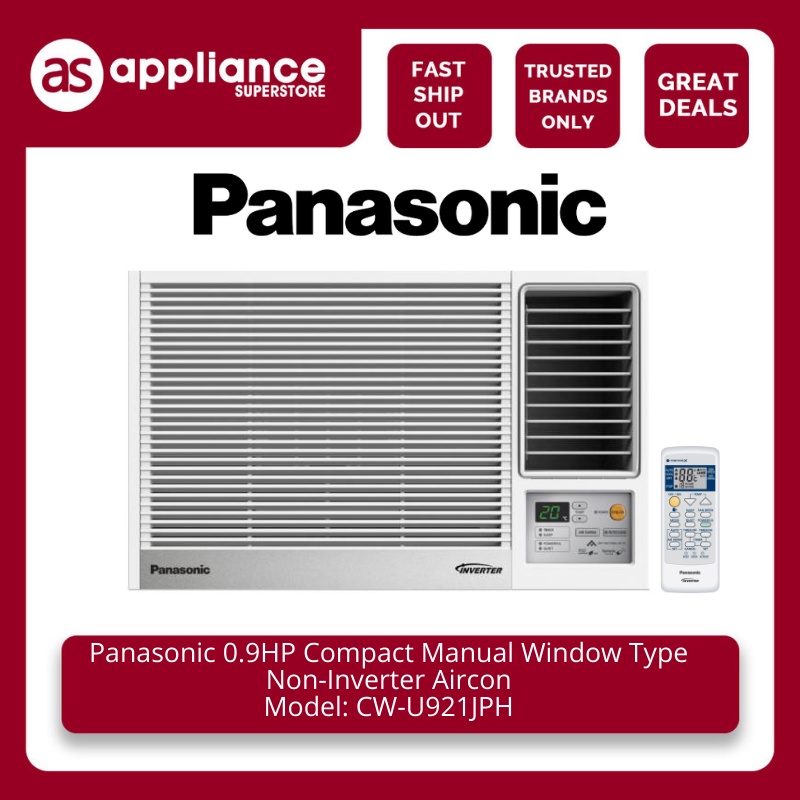 Panasonic 0.9HP Window Type Inverter Aircon CW-U921JPH | Shopee Philippines