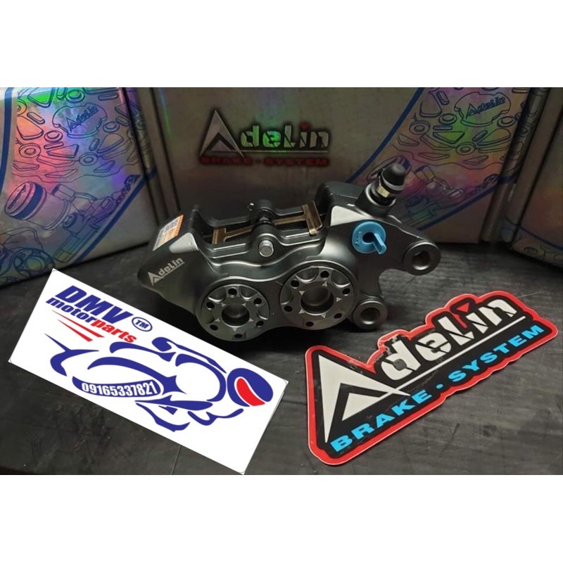 Orig Adelin 4 Piston Front Caliper w/ Bracket (Titanium) for NMAX V1 ...