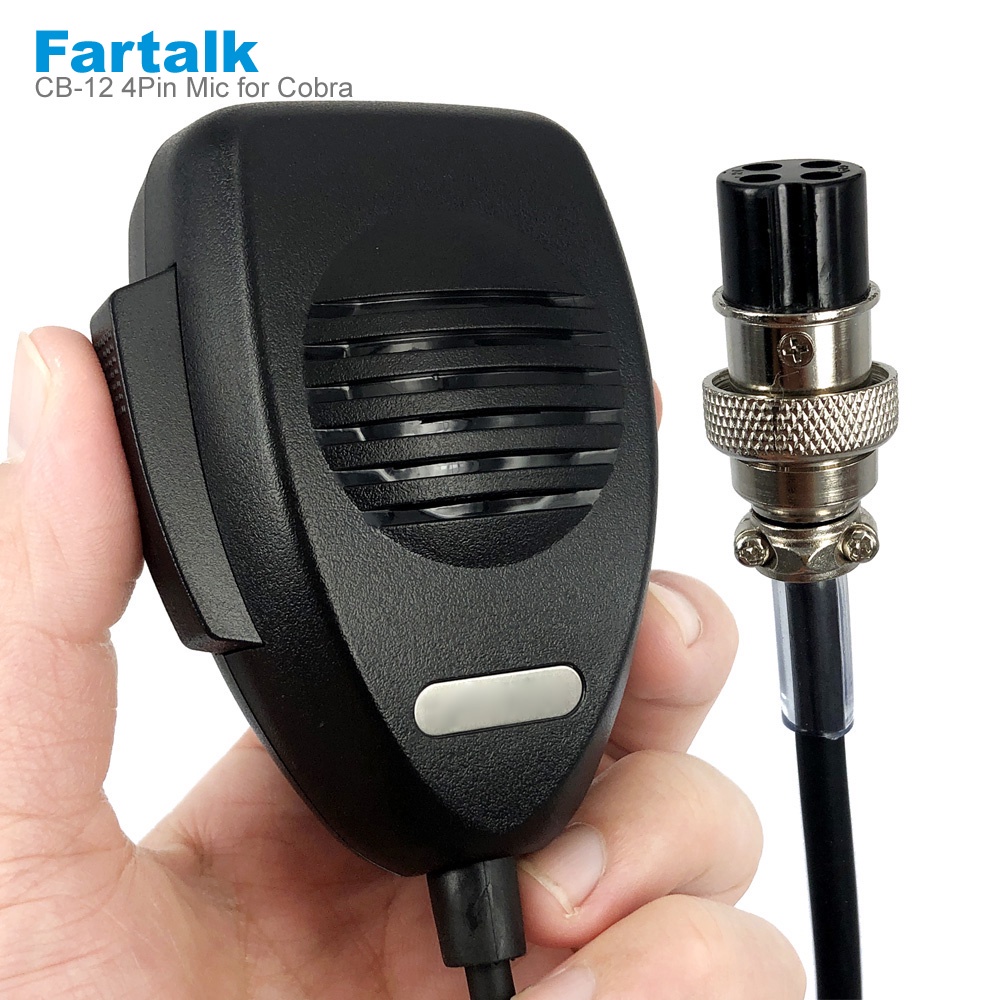 4 Pin Car Radio Hand Microphone For Cobra PR245 PR350 PR550 PR3000 ...