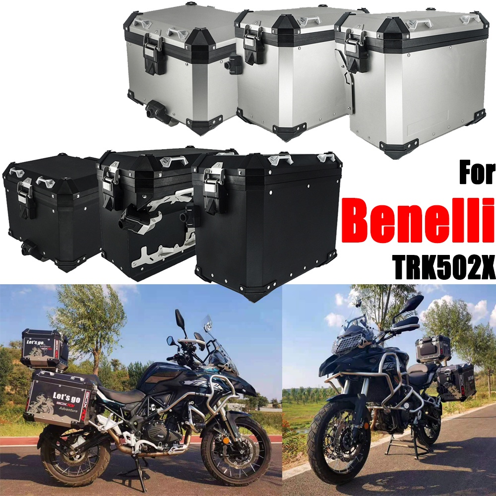 Motorcycle Panniers Top Case Aluminum For Benelli TRK502X TRK 502 X ...
