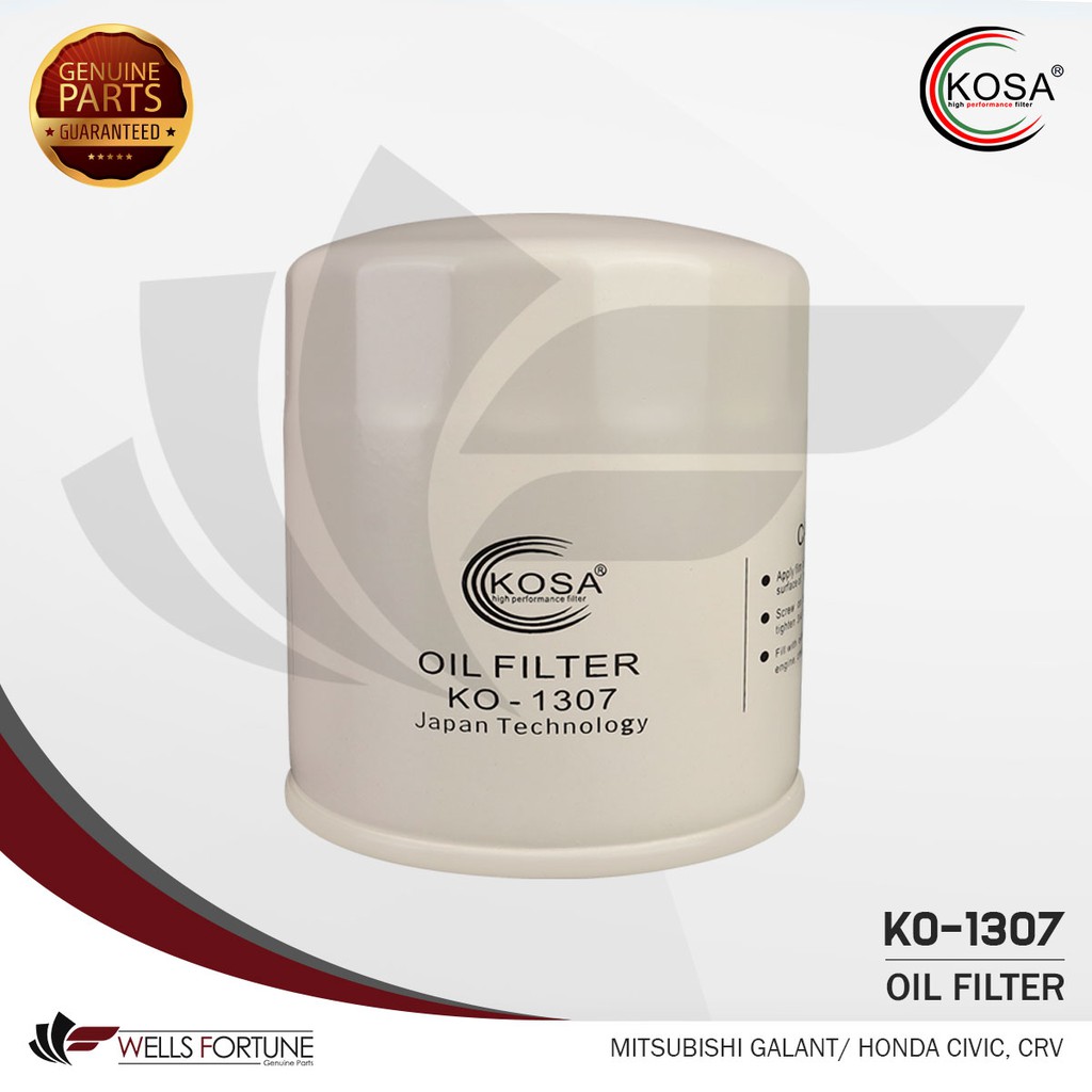 MITSUBISHI GALANT / HONDA CIVIC CRV KOSA OIL FILTER KO-1307 PAJERO ...
