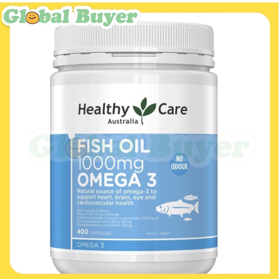 Healthy Care Fish Oil 1000mg Omega 3 400 Capsules | Shopee Philippines