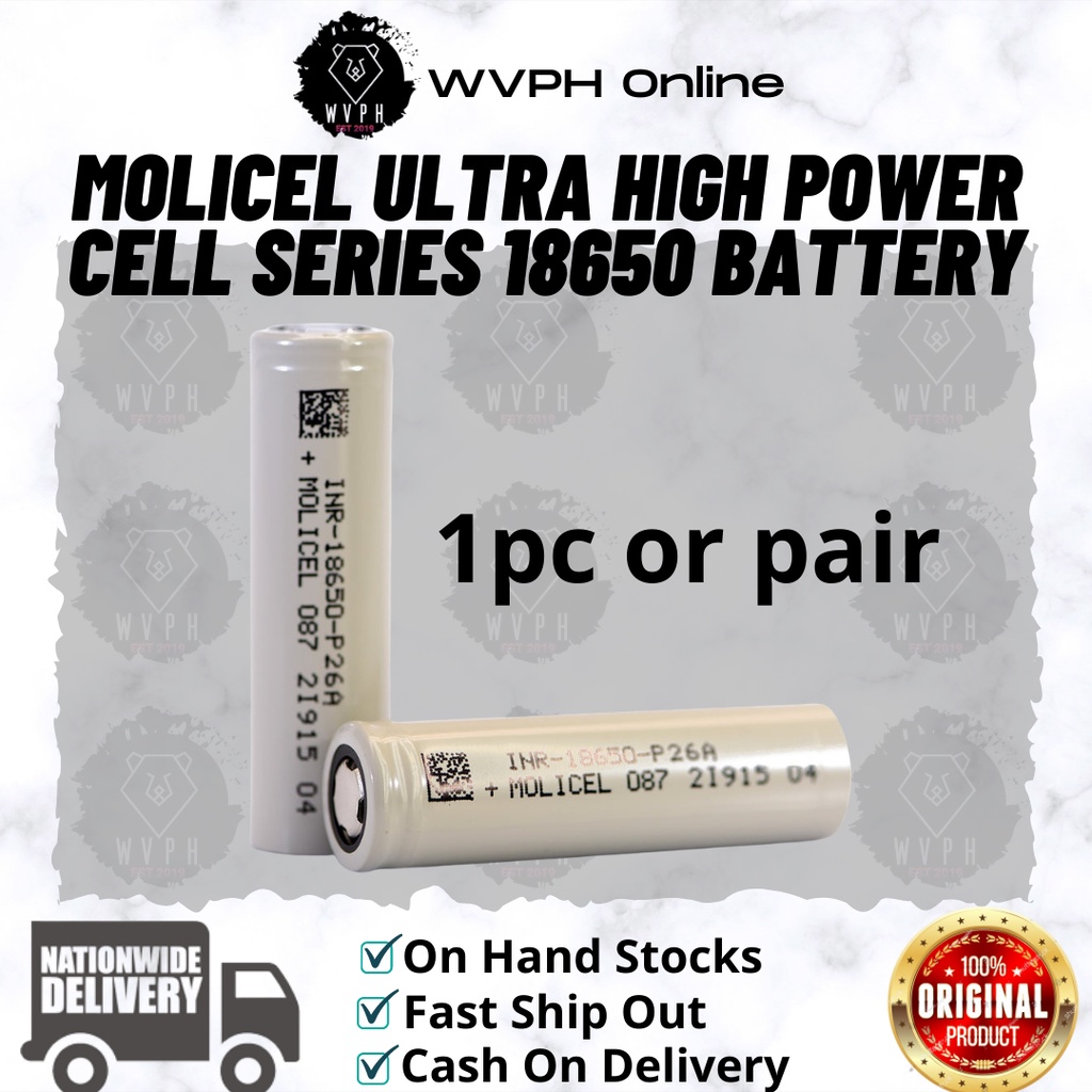 Authentic • Molicel Ultra High power cell series 18650 battery 101% ...