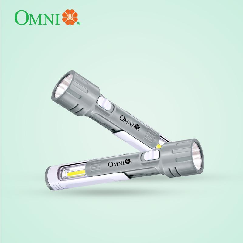 OMNI RFL-9128 LED Rechargeable Emergency Torchlight | Shopee Philippines