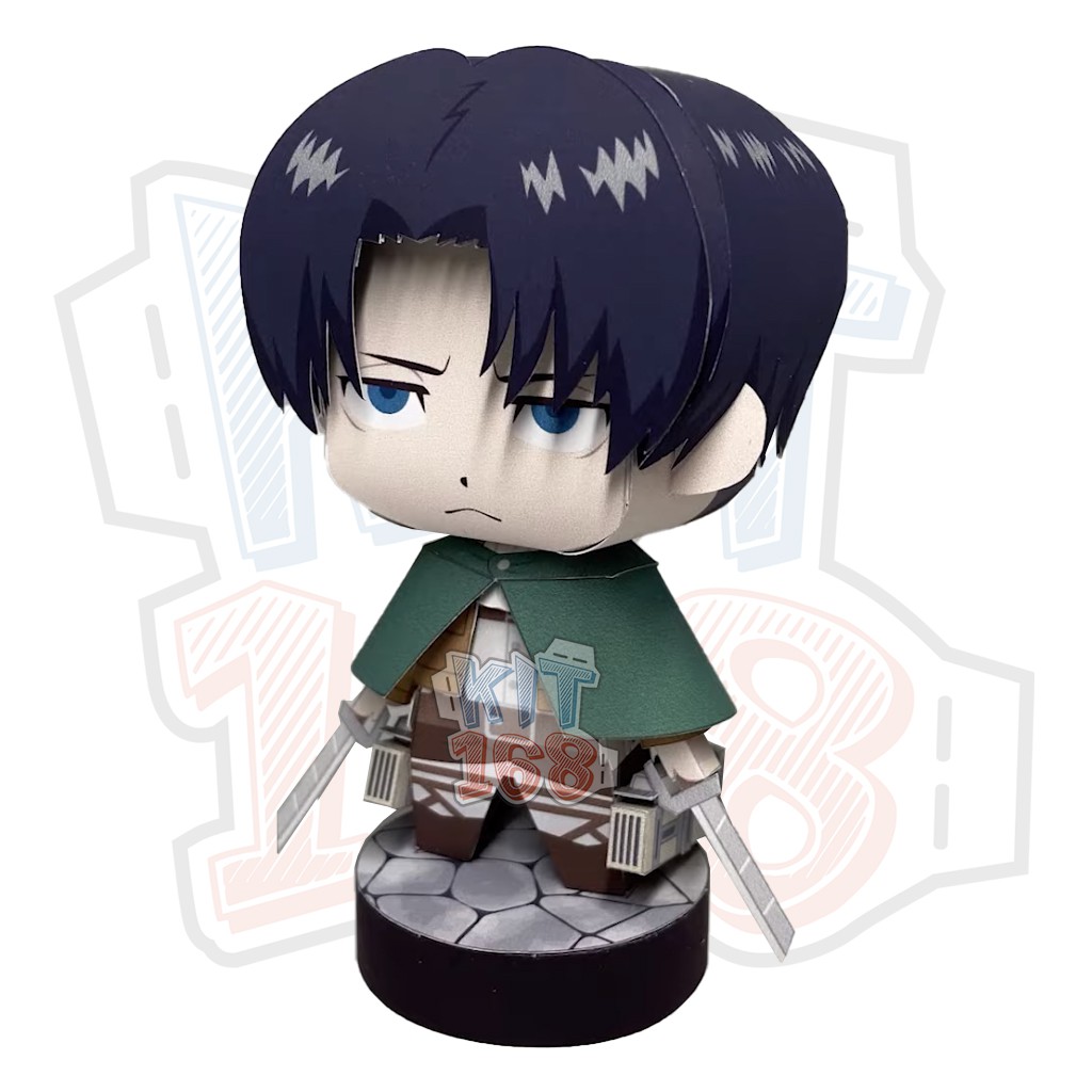 Anime Paper Model Chibi Levi Ackerman ver 2 - Attack on Titan | Shopee ...