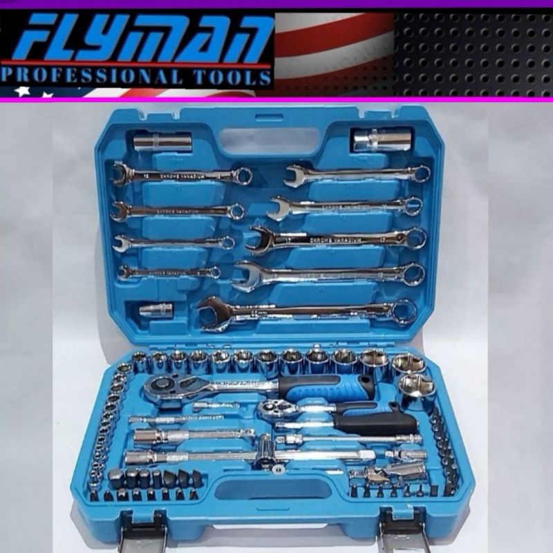 82pcs combination set and socket set Flyman original(8mm-32mm) | Shopee ...