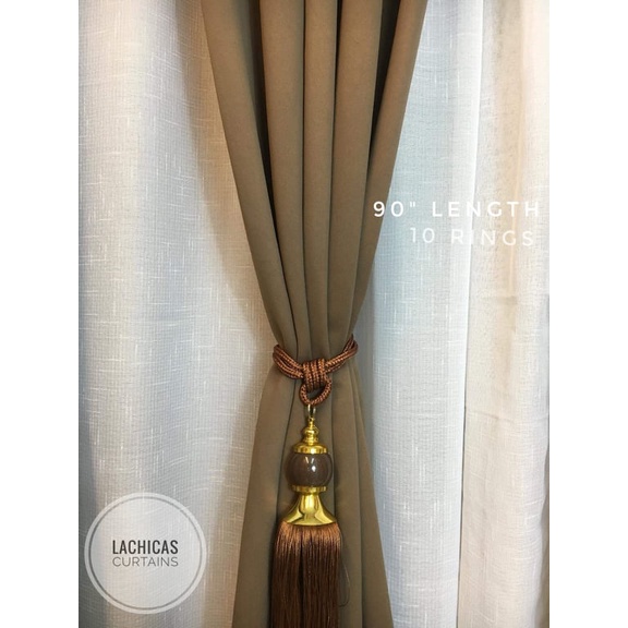 BLOCKOUT HIGH QUALITY Dimmer Bedroom Curtains Mocha Light Beige Grey ...