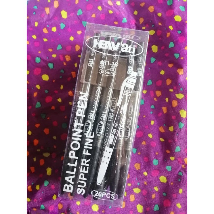 HBW ati Super Fine Ballpoint Pen Black | Shopee Philippines