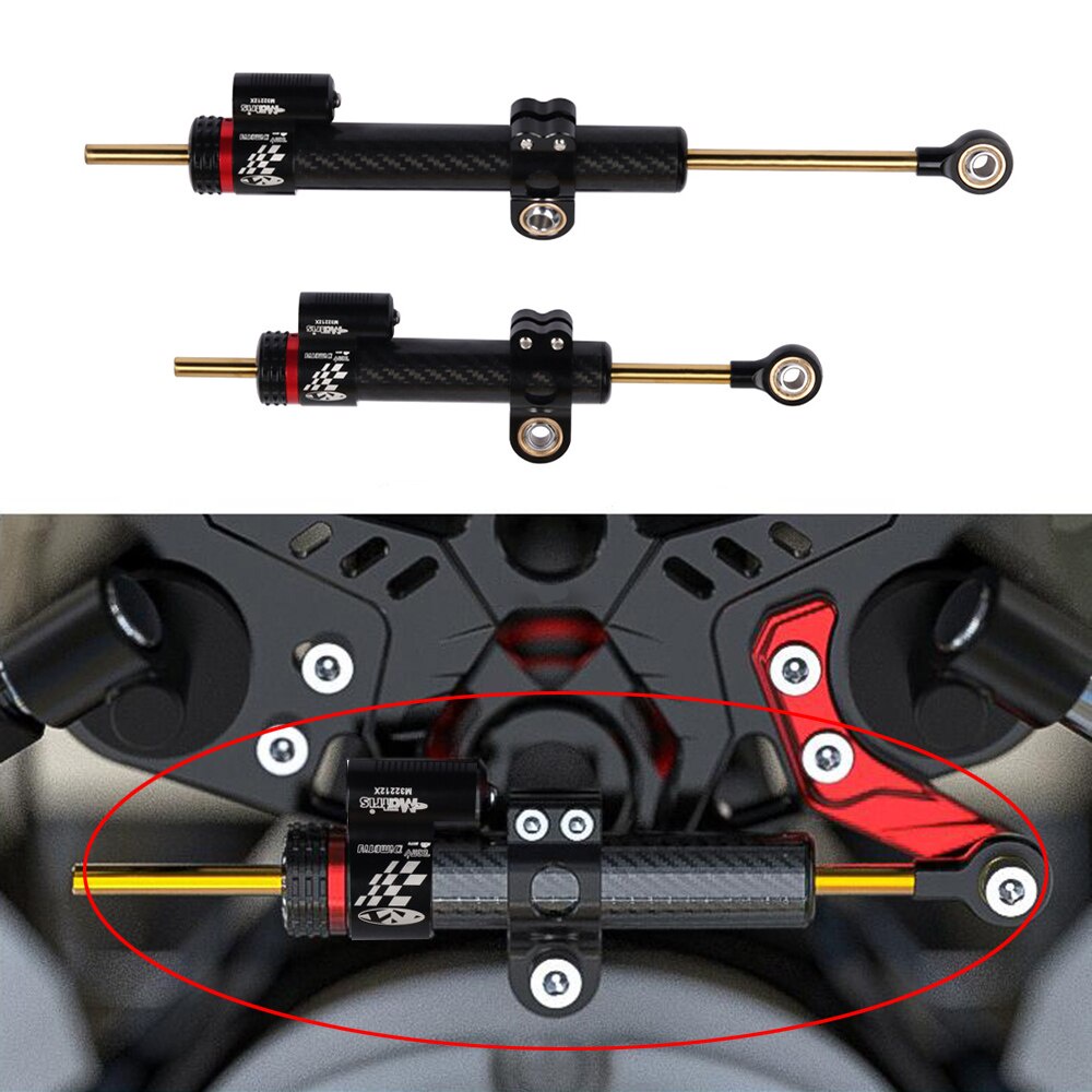 Carbon Fiber Adjustable Steering Damper for Ninja 400 CB650F R1 YZF-R3 ...