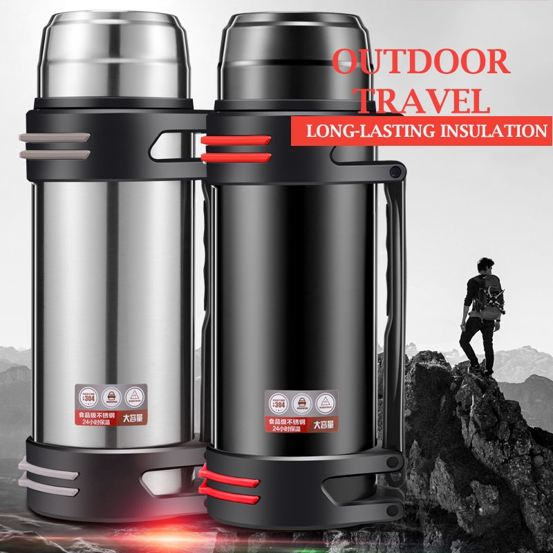 3L Large Capacity 304 Stainless Steel Vacuum Flask Outdoor Sports ...
