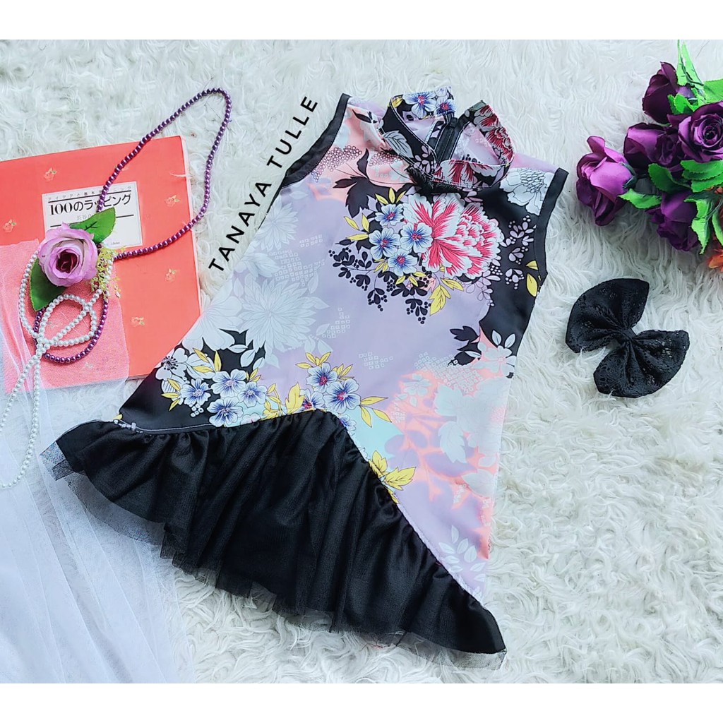 TANAYA TULLE MODEL DRESS FOR BLACK CHILDREN 0-1 YEARS | Shopee Philippines