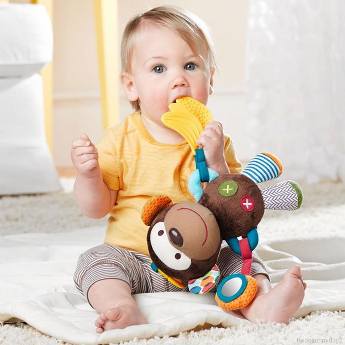 ☀ sunny ღ Fashion Baby Infant Baby Cotton Rattles Animal Plush Handing ...