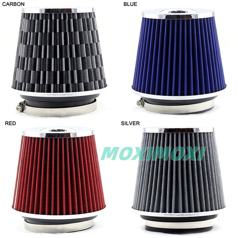 Racing Car AIR FILTER 3'' 3.5'' 4'' Universal Cold Air Hood Intake Kit ...