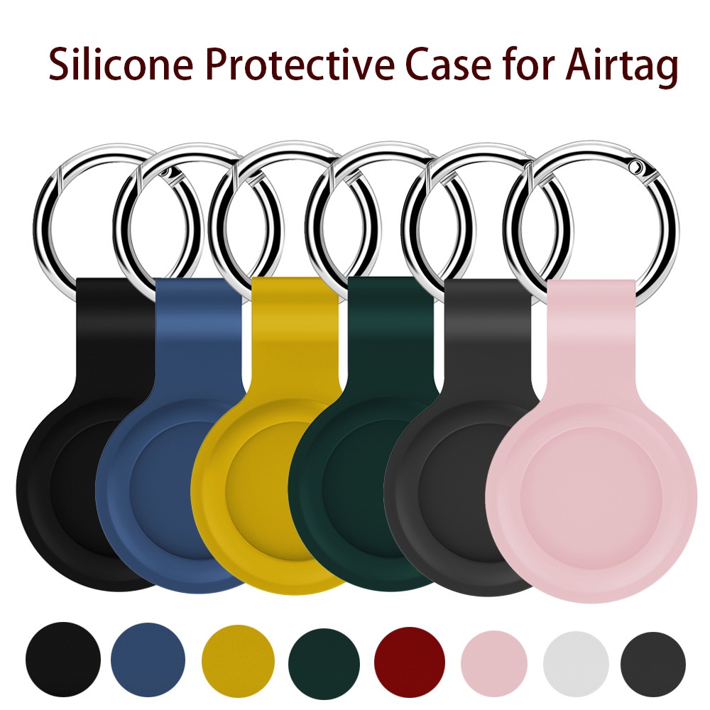Protective Cover For Apple Airtags Tracker Silicone Case Sleeve Shell ...
