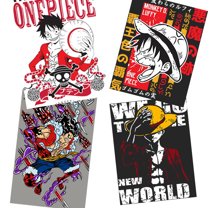 IRON ON - ANIME - ONE PIECE vol.1 Design A4 size print Ready to Press ...