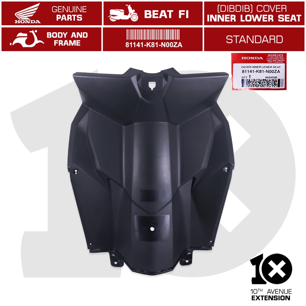 10thX Honda Genuine Cover Inner Lower Seat (Dibdib) Part No.81141-K81 ...