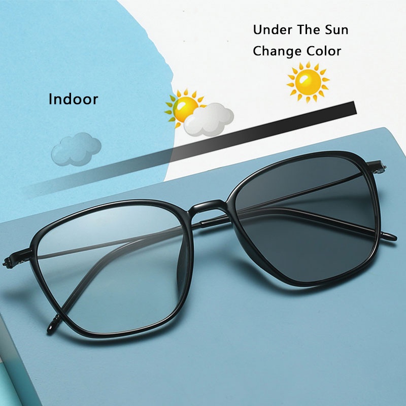 Photochromic Anti Radiation Eye Glasses Women Men Anti Blue Light ...