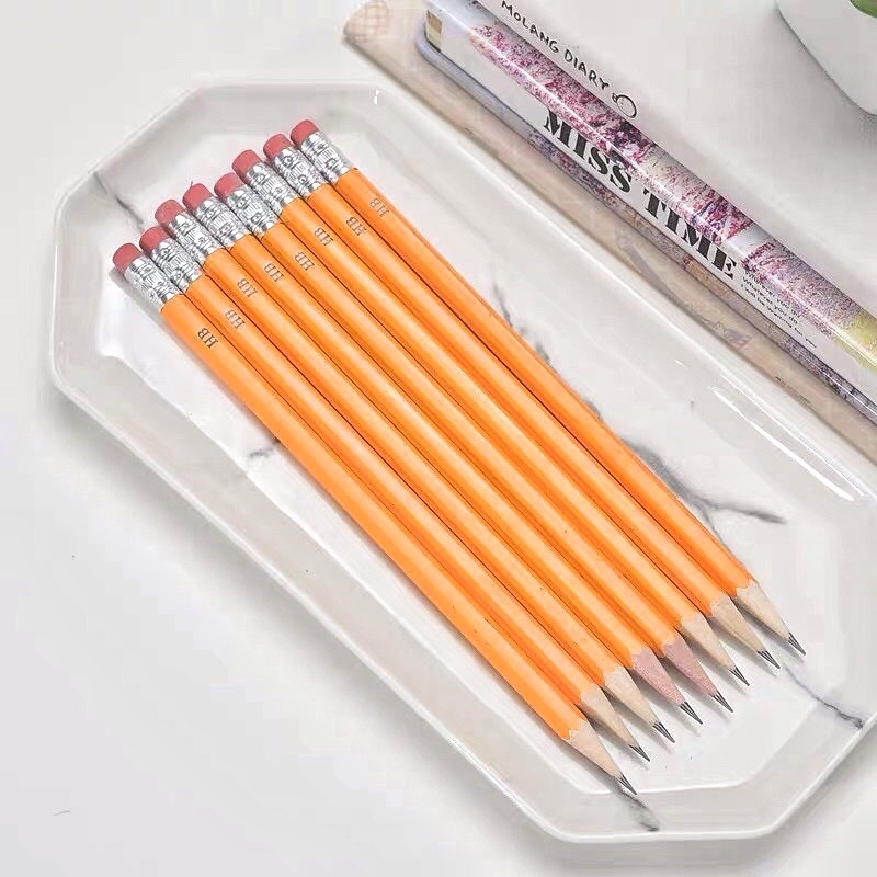 yellow pencil 10pcs/pack school supplies | Shopee Philippines