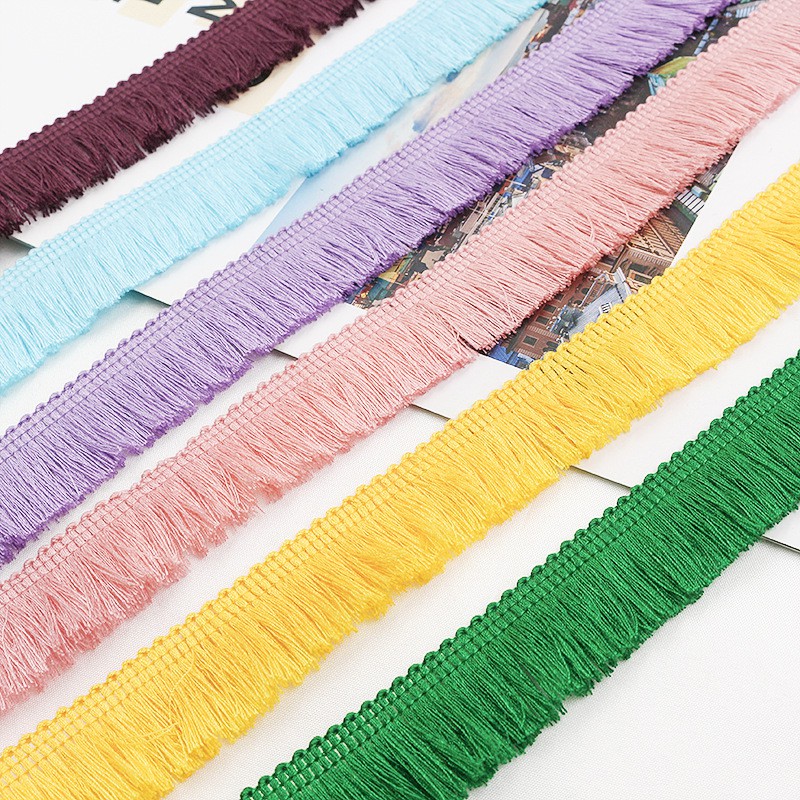 2 Yards Cotton Fringe Tassel Trim Thin Lace Clothing Sewing Decoration ...