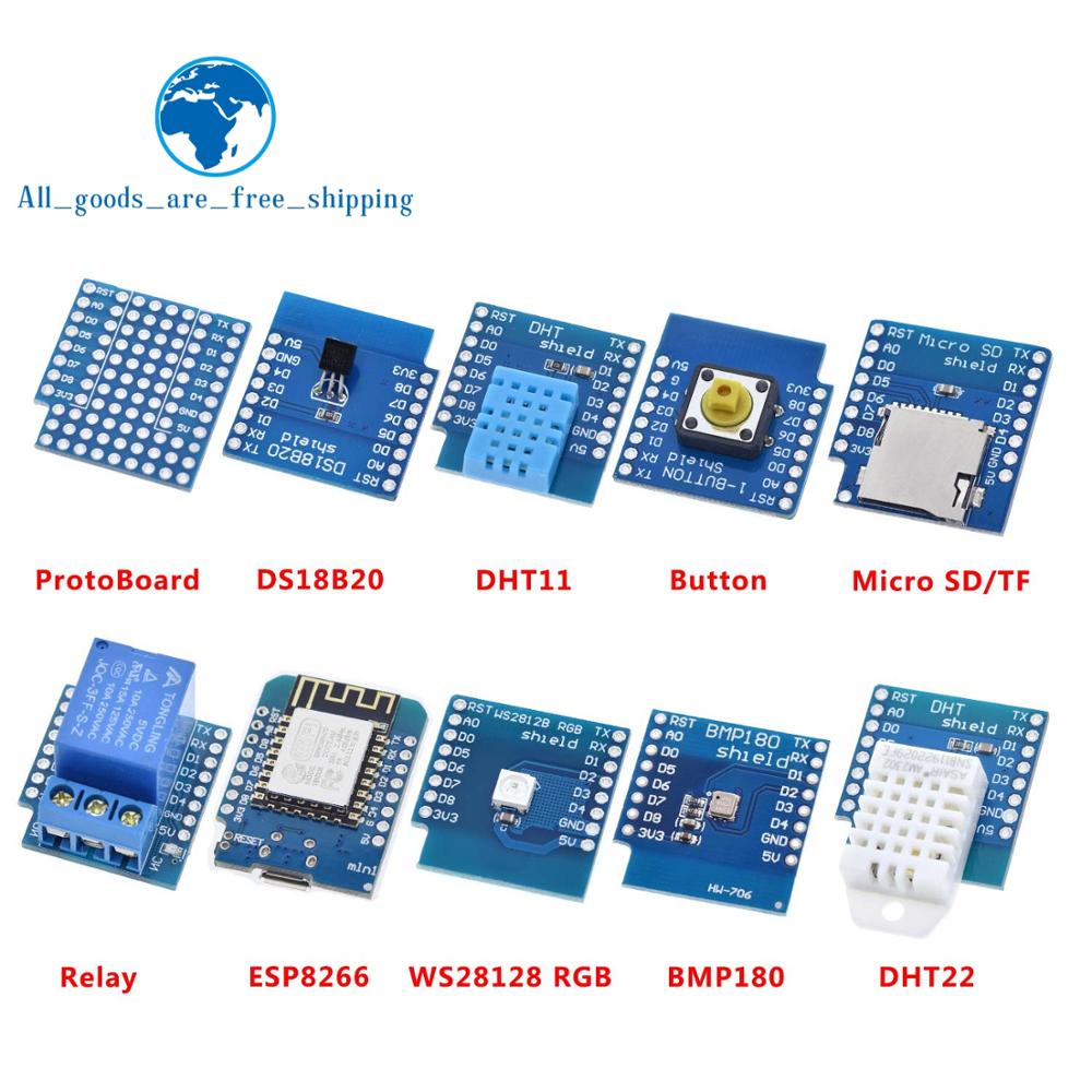 Esp8266 D1 Mini Pro Wifi Development Board Nodeu Ws2812 Rgb Dht11 Dht22 ...