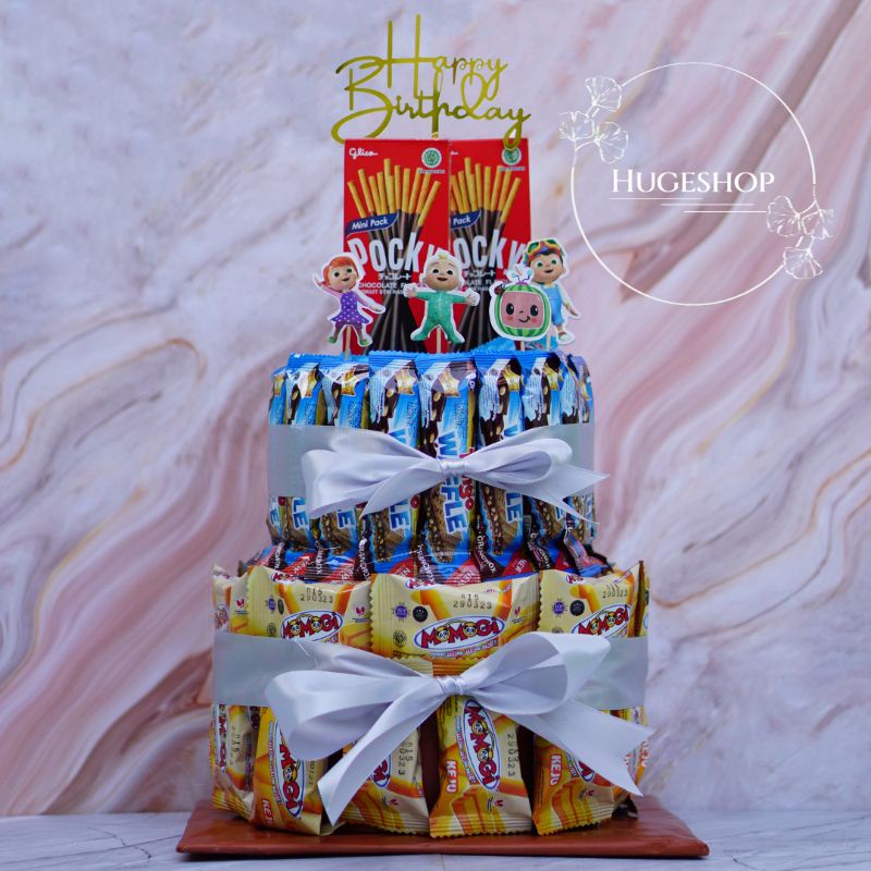 Tower SNACK CAKE | Birthday SNACK PULL MONEY | Snack BOX GIFT BOX ...