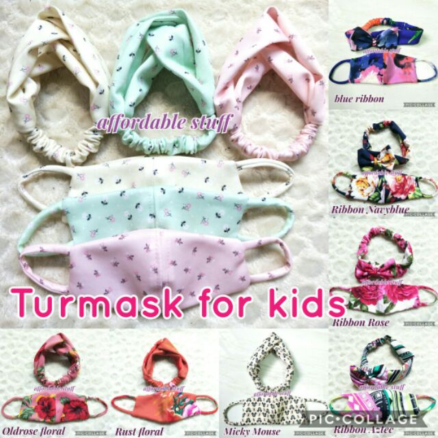TURMASK FOR KIDS ( TURBAN AND MASK ) | Shopee Philippines