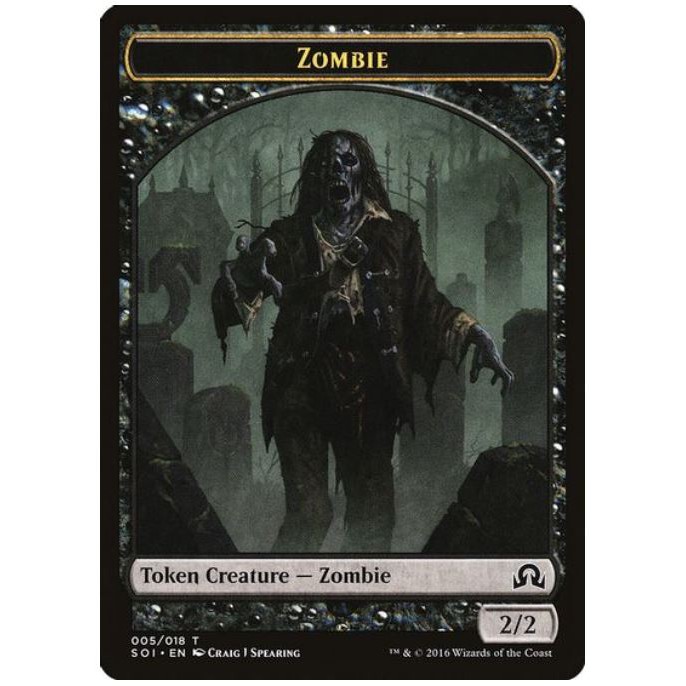 Magic The Gathering Zombie Token Shopee Philippines