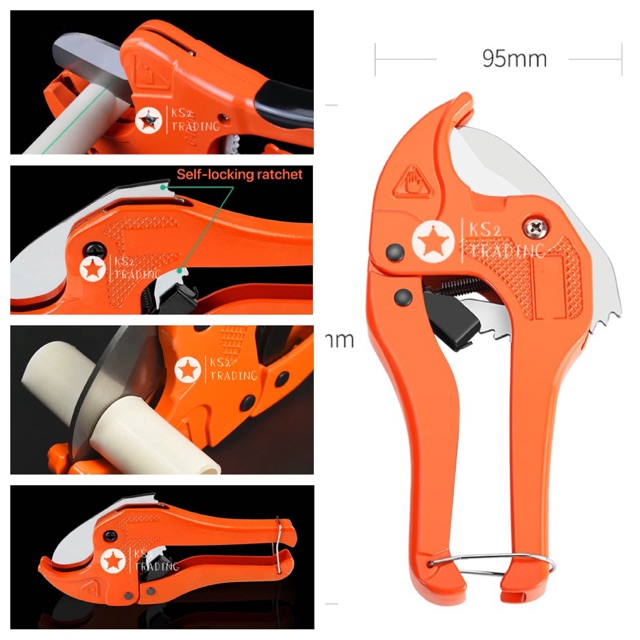 Manganese Steel Body Water Pipe Cutter 42mm Opening PVC PPR Scissors ...