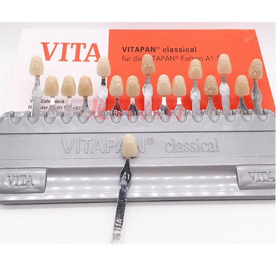 3D Tooth Guide Dental Plate Shade Chart Board Color Comparator 16 ...