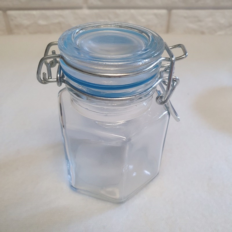 Mini Glass Canister with Airtight Lid - opening and closing activity ...