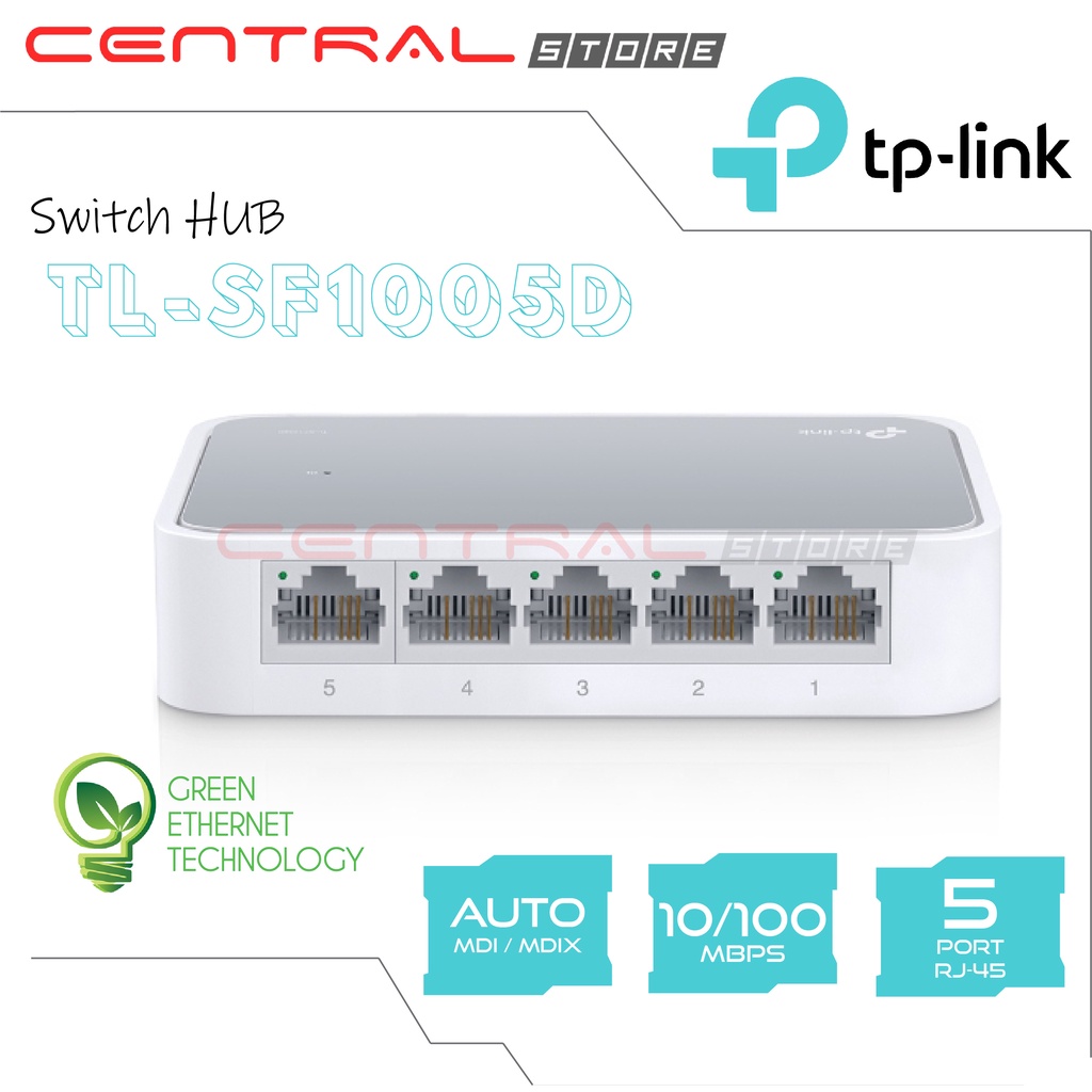 Switch Hub TP-LINK TL SF1005D 5 Ports 10-100mbps Internet Switch | Shopee Philippines