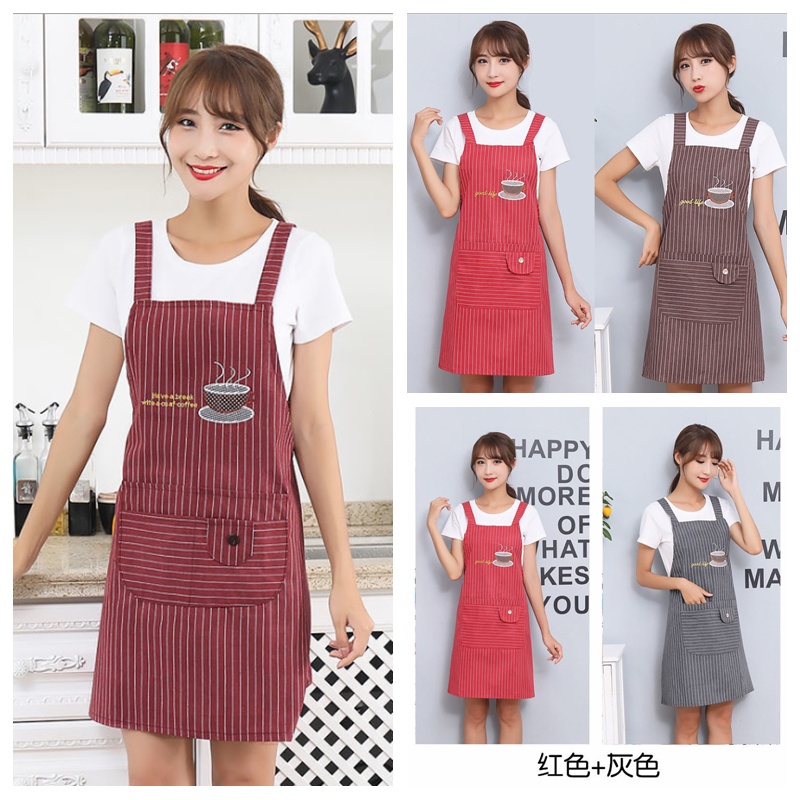 Pure cotton bib apron household kitchen hand wipe apron fashion one ...