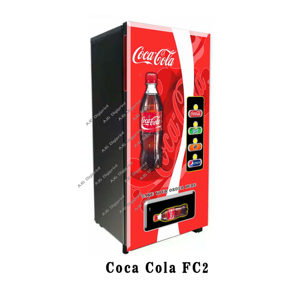 Coca cola Unit 1 And 2-door Refrigerator Stickers | Shopee Philippines